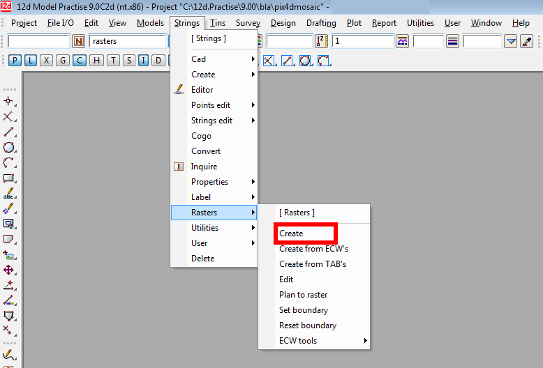 How to import the GeoTIFF Orthomosaic into the 12D Model Software